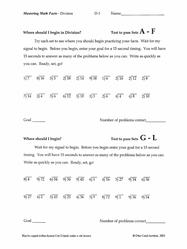 Division Rocketmath A-Z PDF | PDF | Science & Mathematics