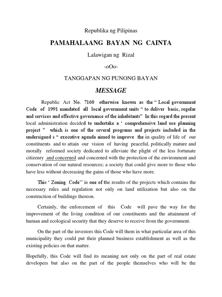 ZONING ORDINANCE of Cainta | PDF