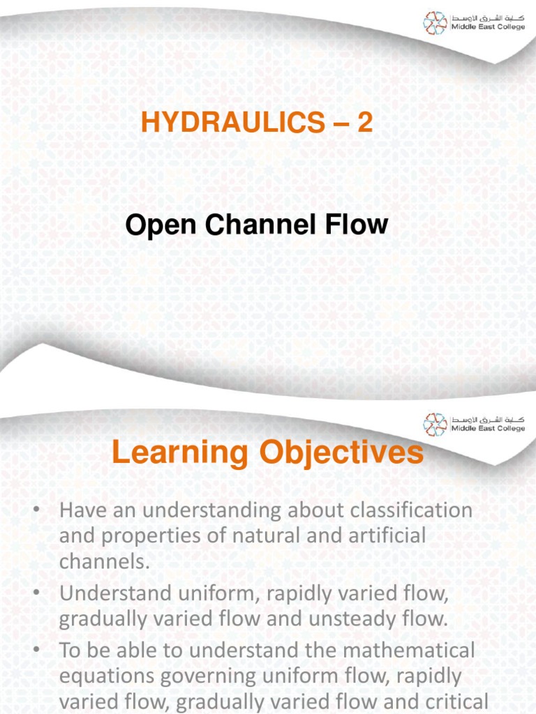 Open Channel Flow | PDF