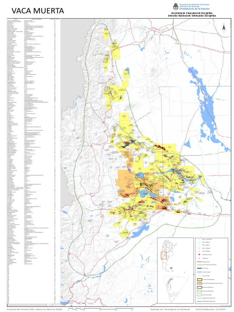 Mapa de Areas Concesionadas en 2019 | PDF