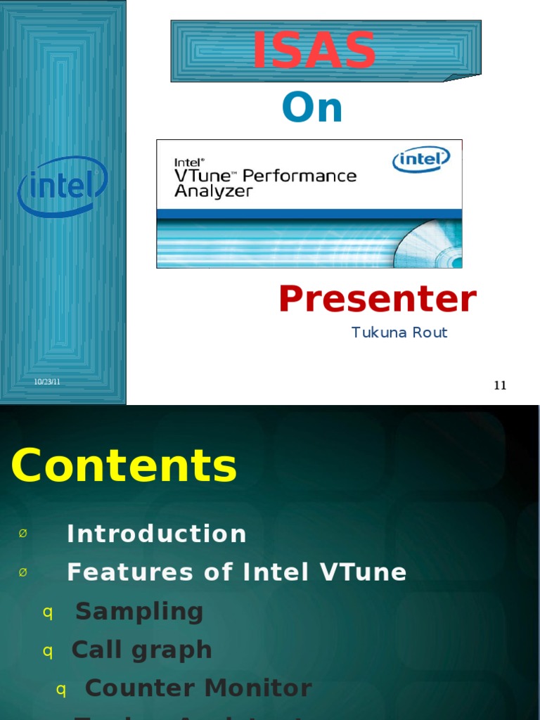 Slide of Intel Vtune | PDF | Thread (Computing) | Application Software