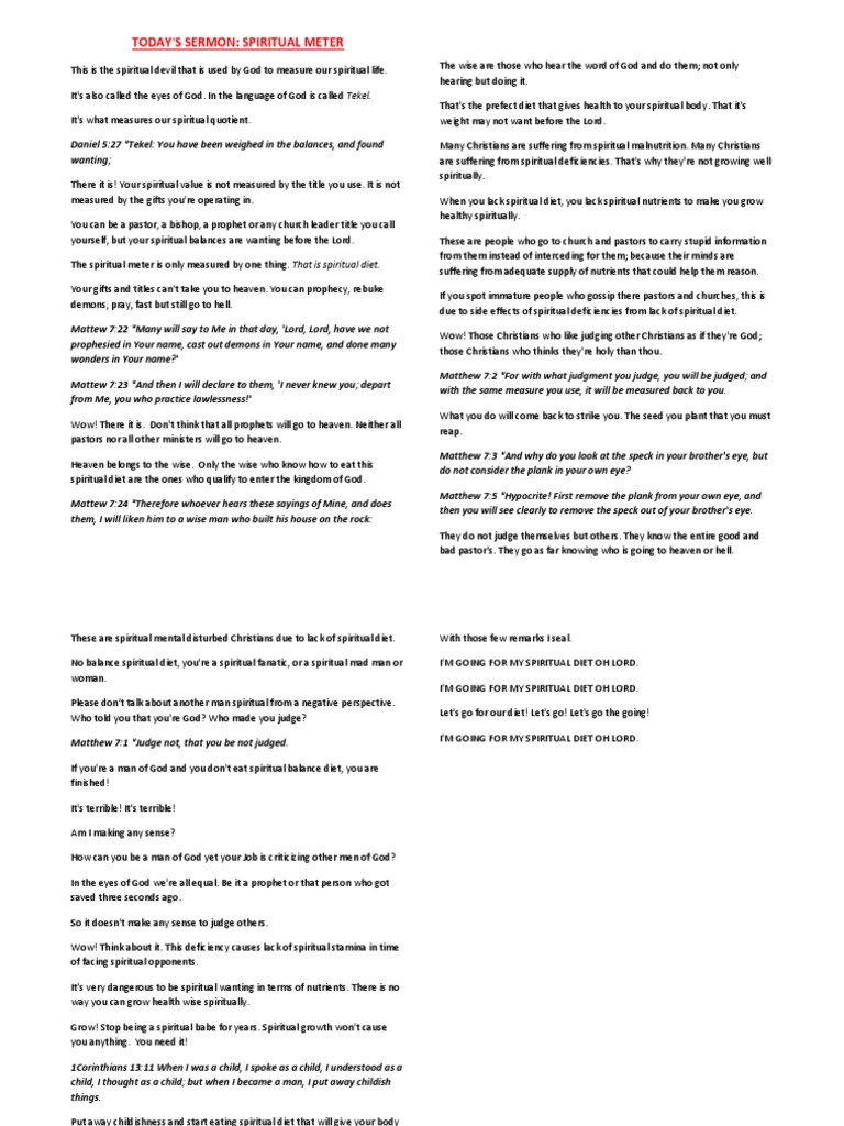 Spiritual Meter PDF | PDF