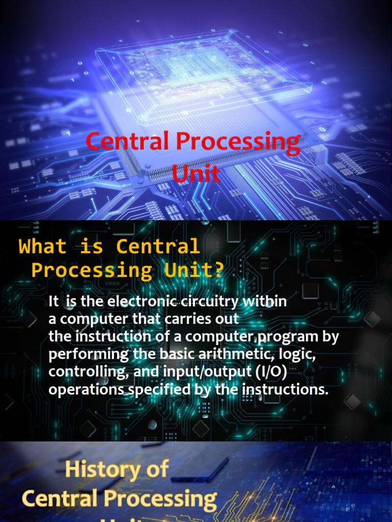 Central Processing Unit Pdf Multi Core Processor Central Processing Unit