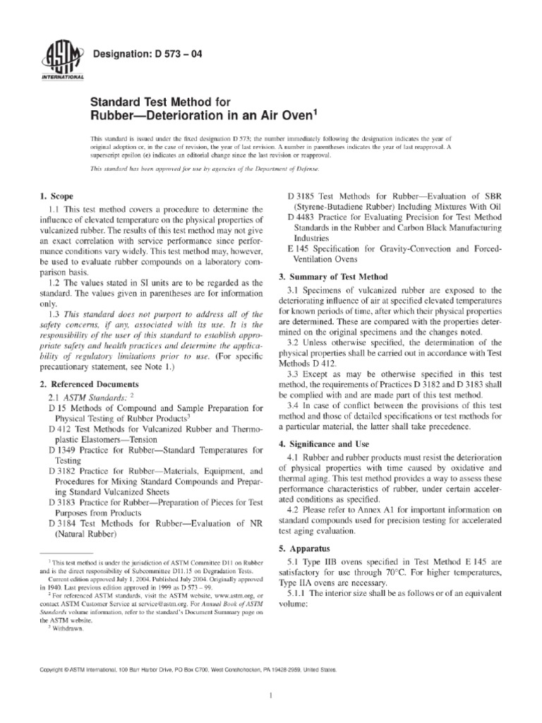 Astm D573 PDF | PDF