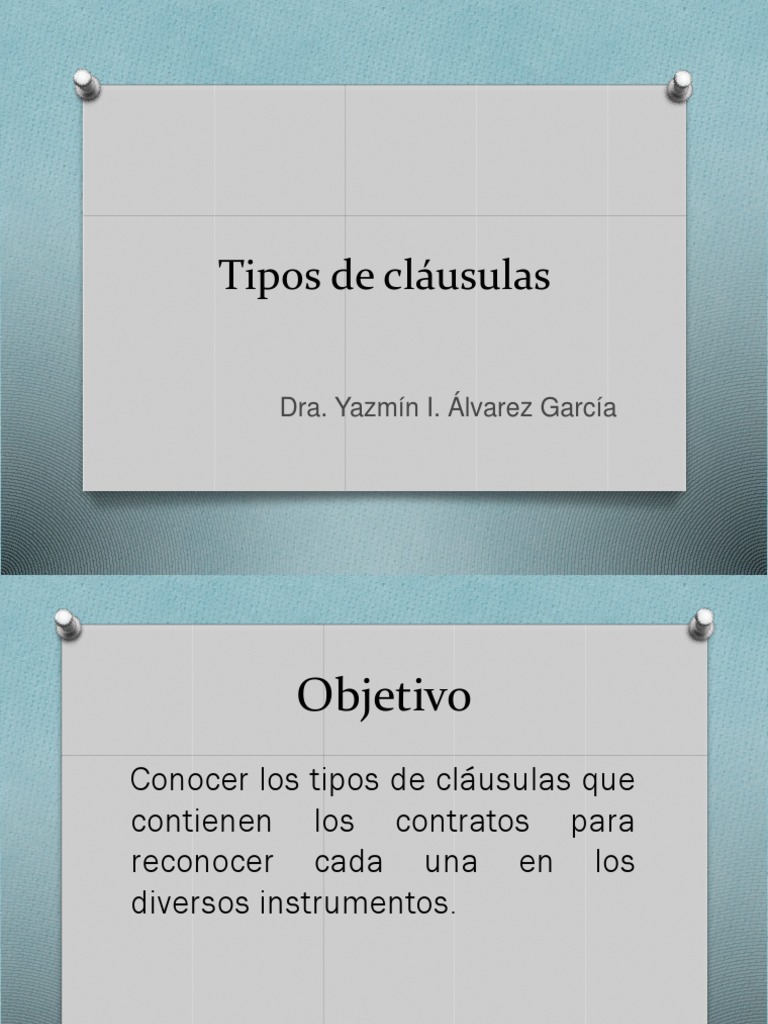 Tipos de Clausulas | PDF | Gobierno | Justicia