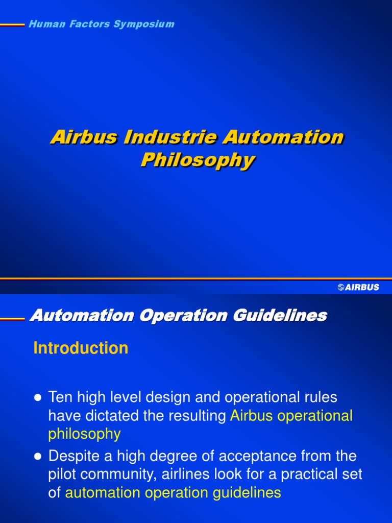 Airbus Automation Operation Guidelines | PDF | Air Traffic Control ...