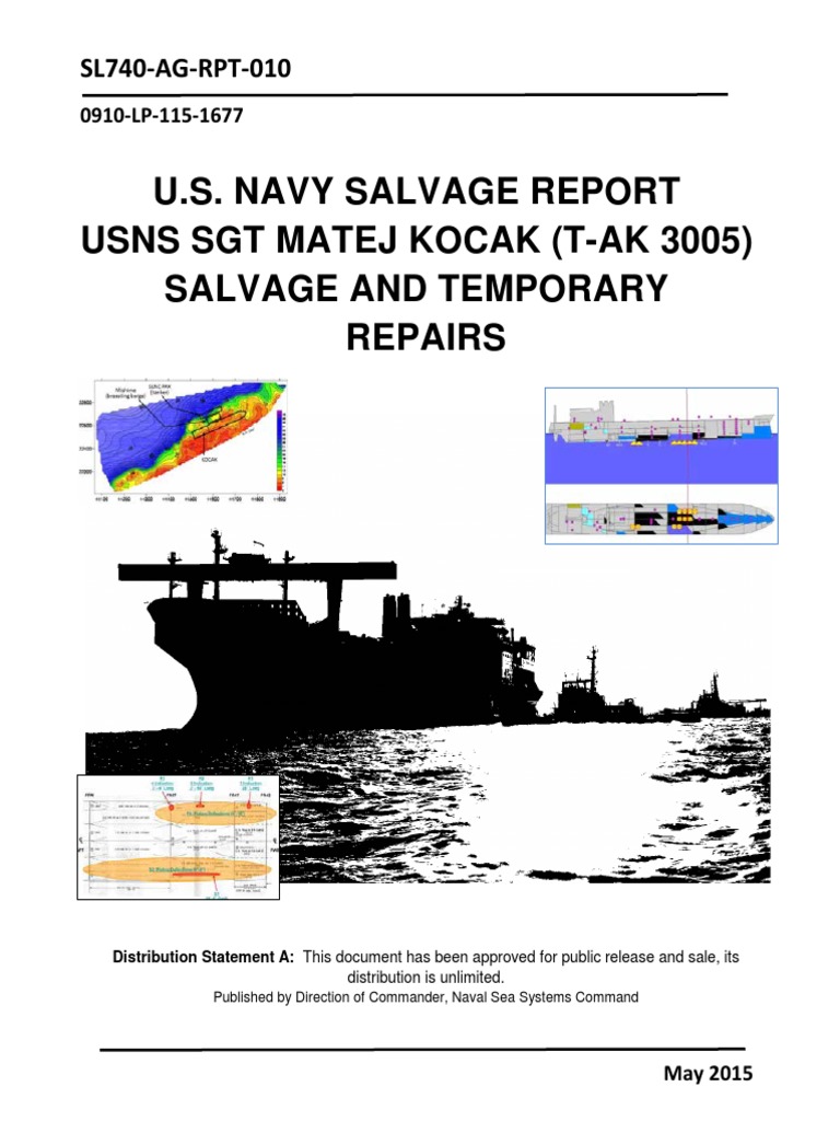 US Navy Salvage Report on Refloating and Temporary Repairs of Cargo ...