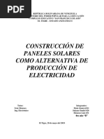 Proyecto - Panel - Solar - Casero (Final) | PDF | Energía solar ...