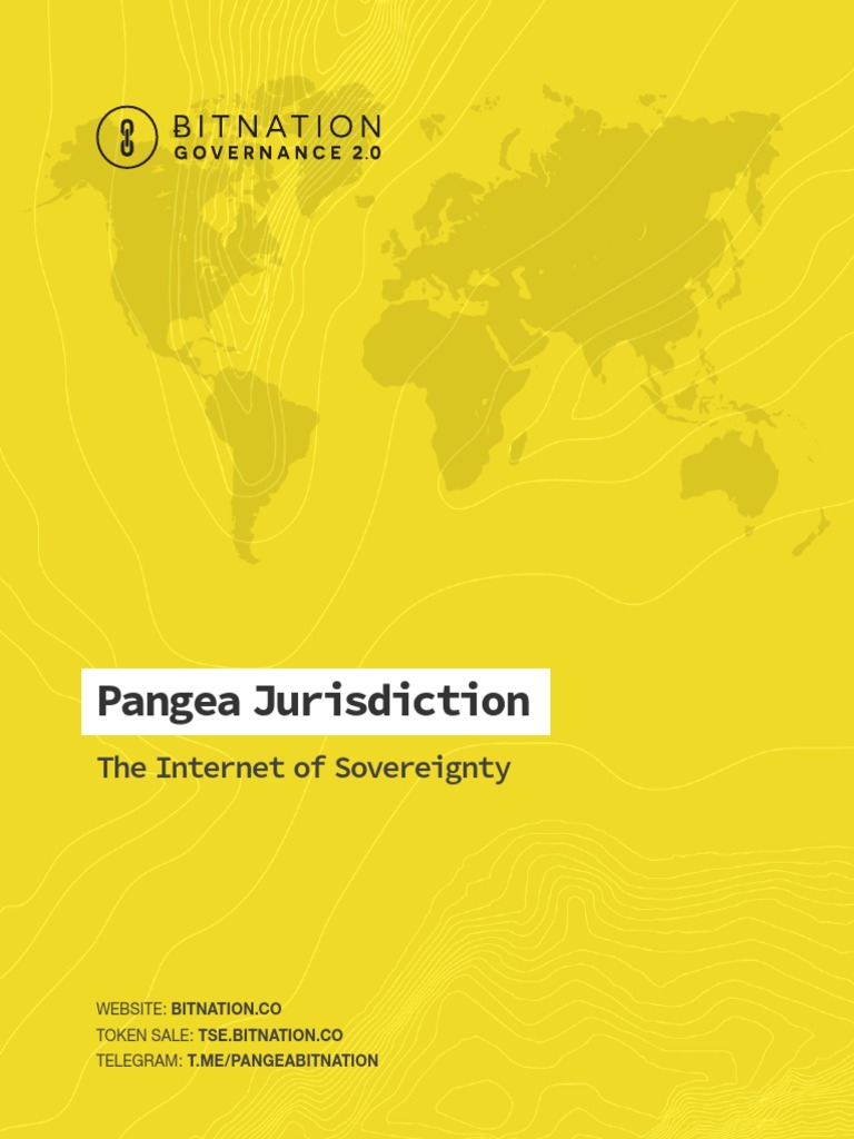 BITNATION Pangea Litepaper 2018 | PDF | Jurisdiction | Public Sphere