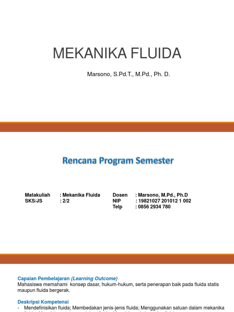 Mekanika Fluida PDF | PDF | Sains & Matematika