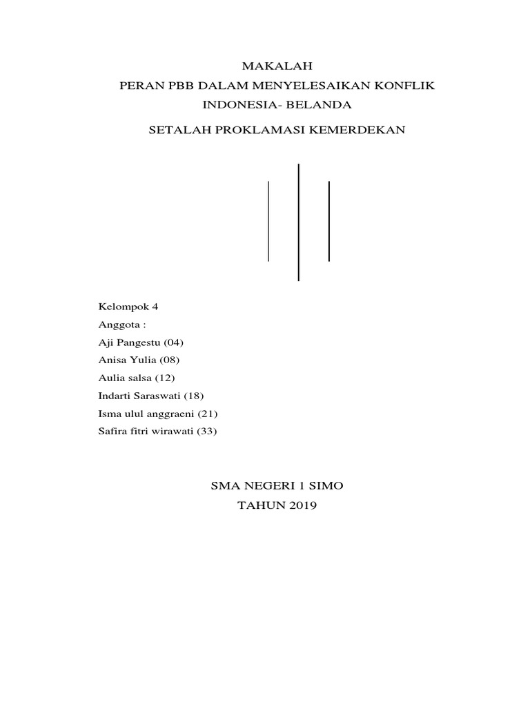 Peran PBB dalam Konflik Indonesia-Belanda | PDF