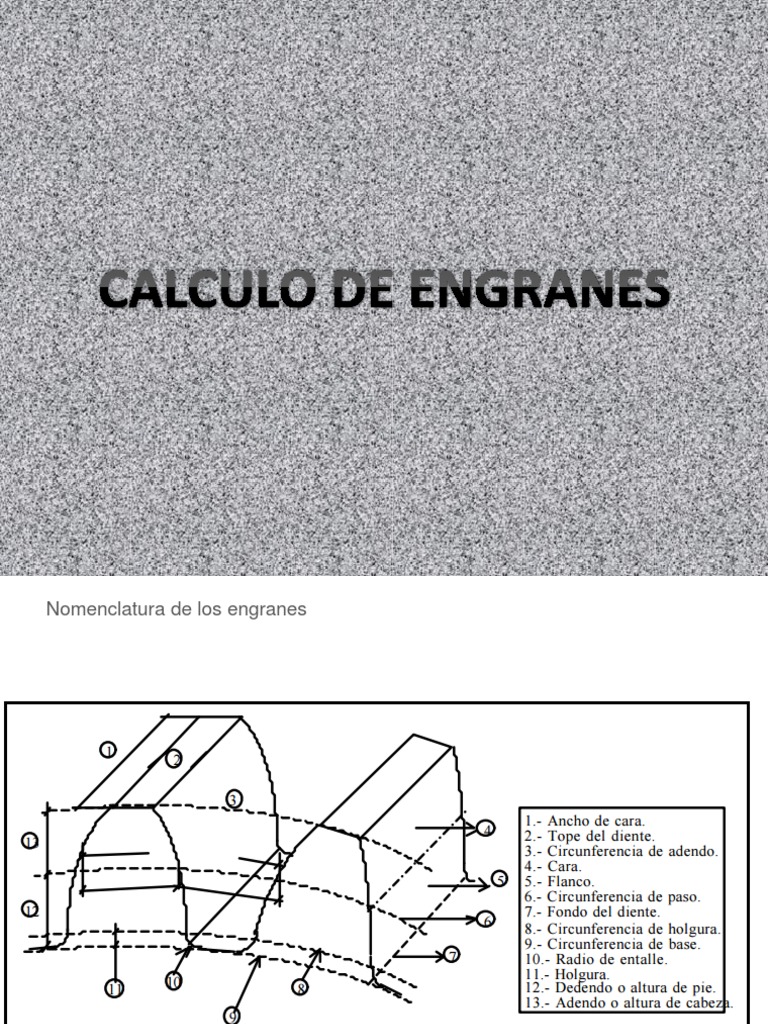 Engranes | PDF | Circulo | Engranaje