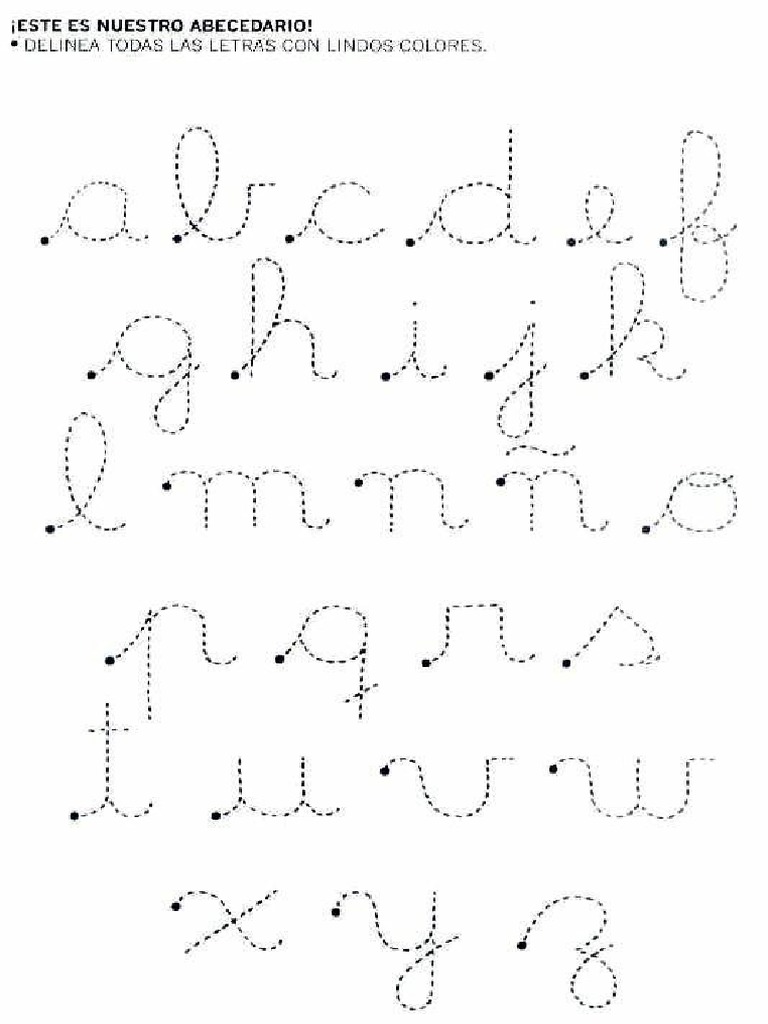 Abecedario Cursiva | PDF