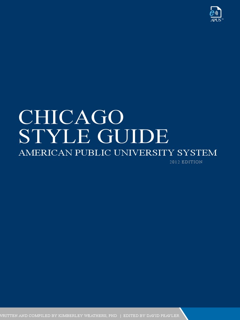 Chicago Style Guide for History Students | PDF | A Manual For Writers ...