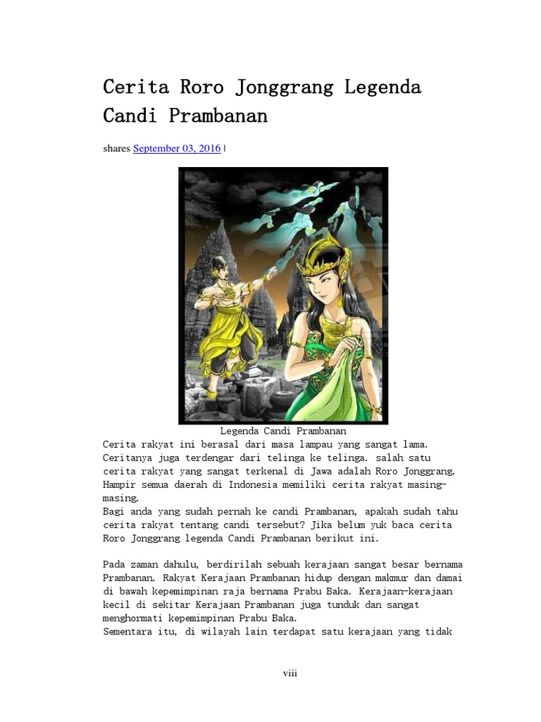 Cerita Roro Jonggrang | PDF