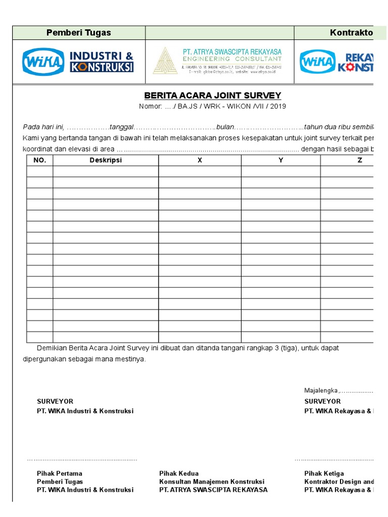Ba Joint Survey 1 | PDF