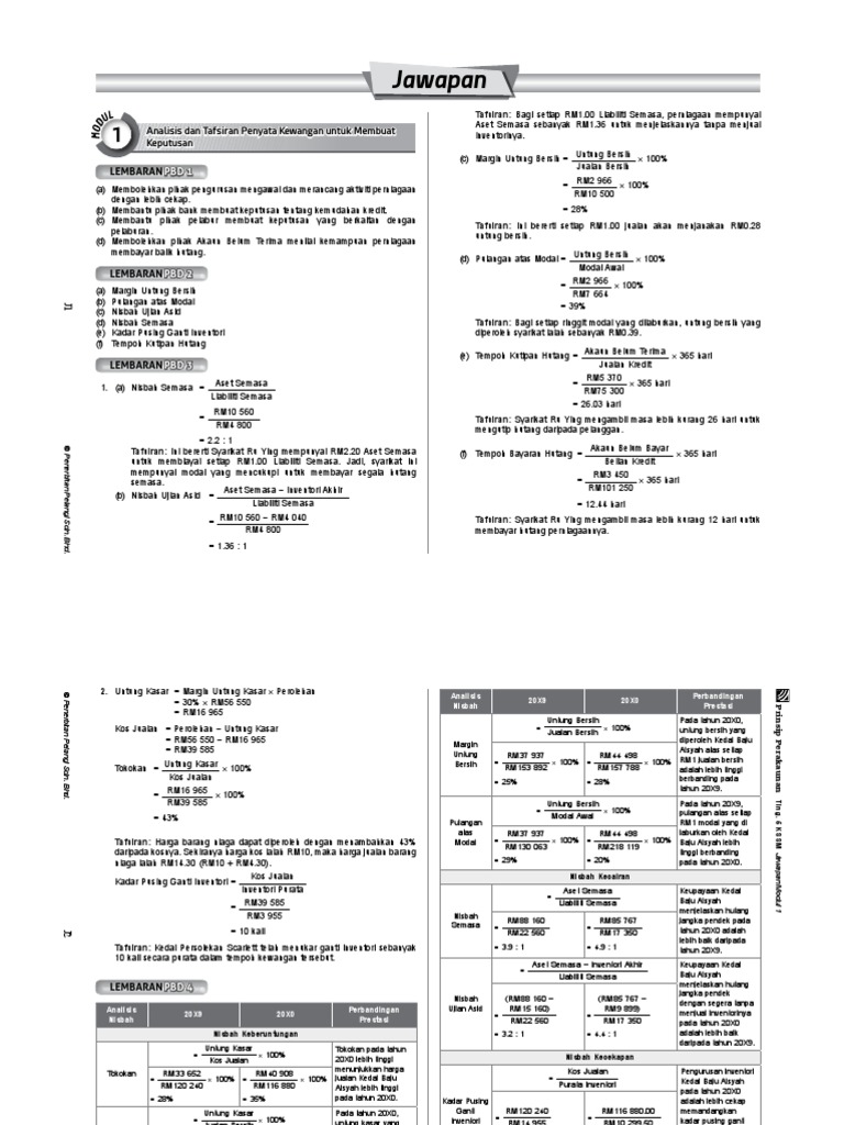 Jawapan Modul Acc Modul 1 | PDF