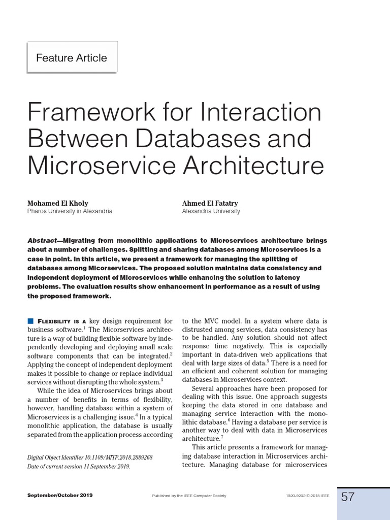 Microservices Database Framework | PDF | Databases | Application ...
