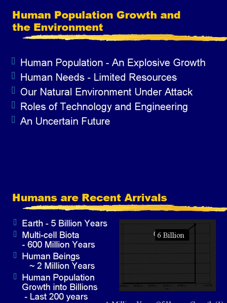 Human Population Impact on Environment | PDF | World Population ...