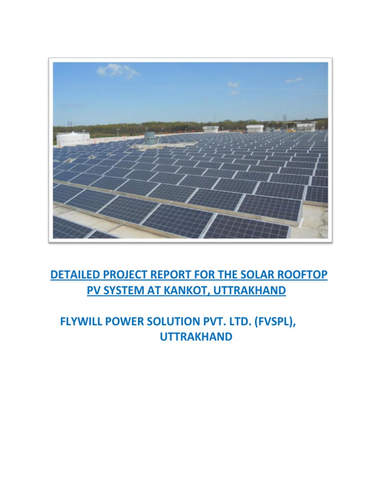 Solar Rooftop Project Report for Kankot | PDF | Photovoltaic System ...
