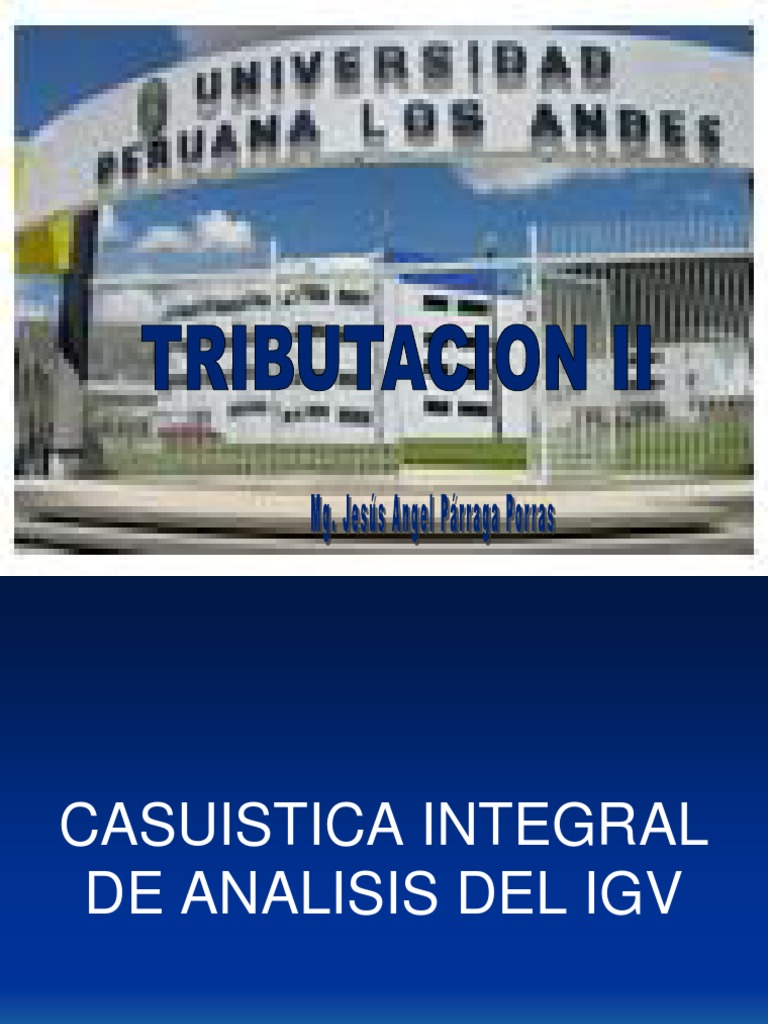 8 Casuistica Integral de Análisis Del IGV | PDF