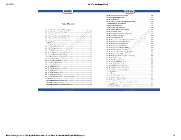 MCSE Lab Manual Book | PDF | Computers
