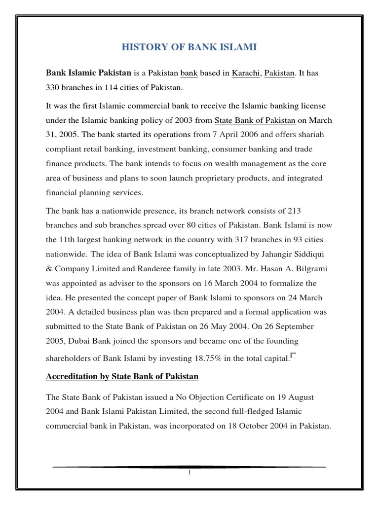 Bank Islami | PDF
