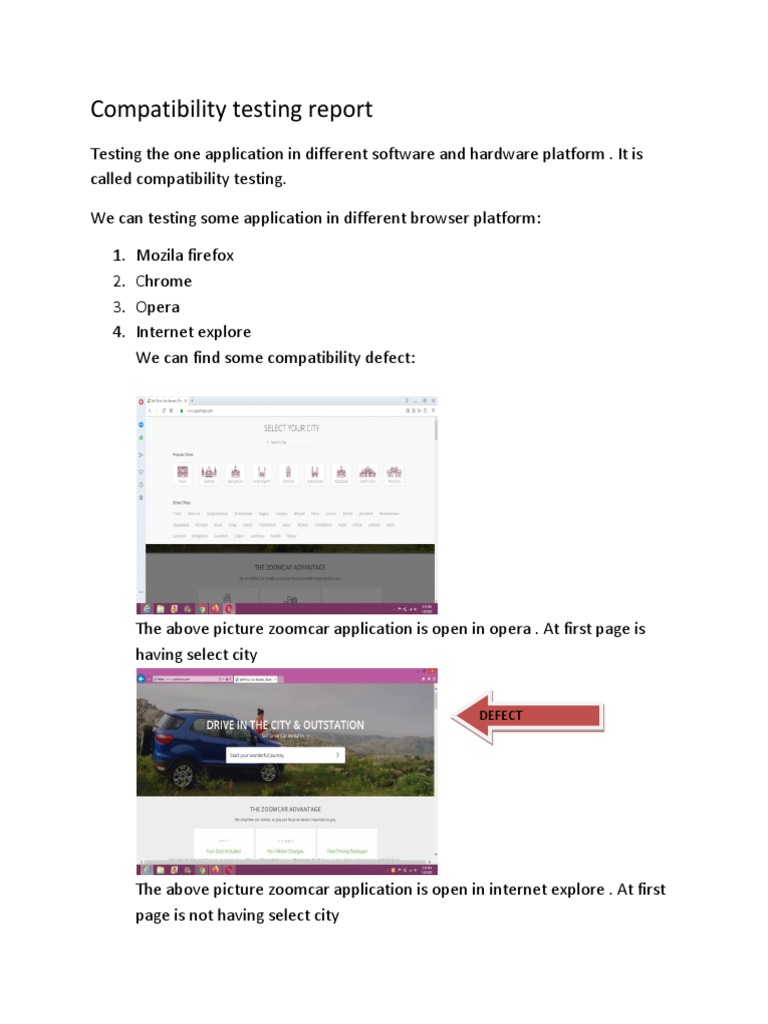 Compatibility Testing Report | PDF