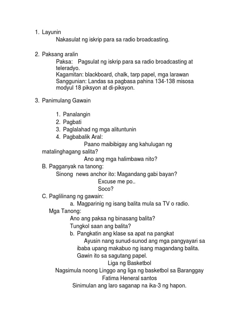 Lesson Plan Iskrip | PDF