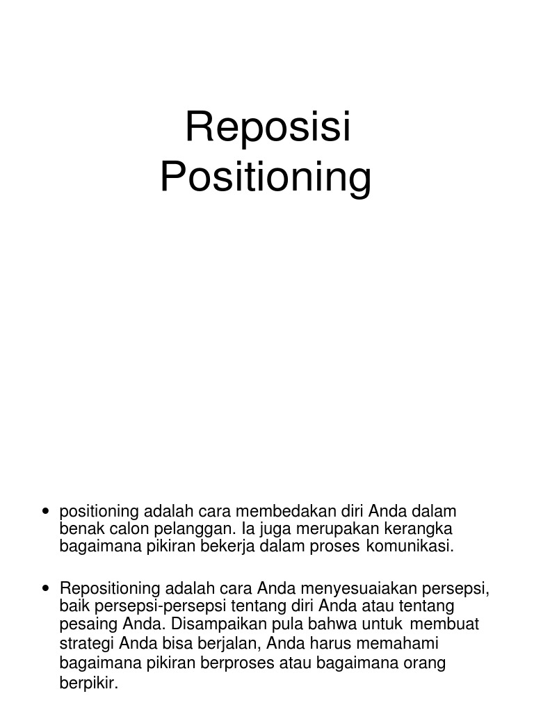 Reposisi | PDF