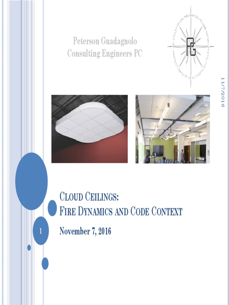 Cloud Ceilings: Fire Code Insights | PDF