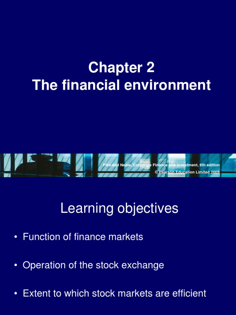 Chapter 2 - The Financial Environment | PDF | Law