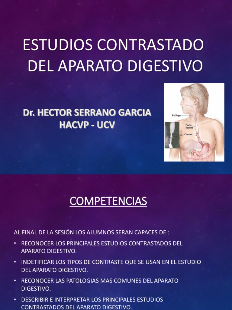 Estudios Contrastados del Aparato Digestivo | PDF