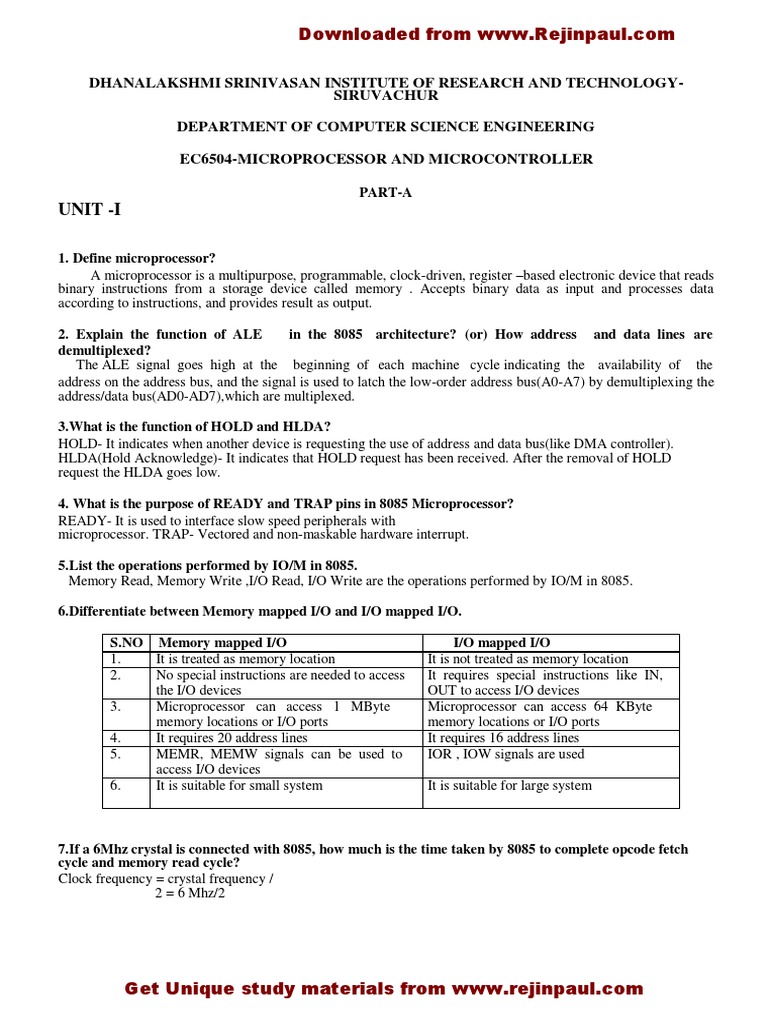 EC6504 MP Part A PDF | PDF | Business | Computers