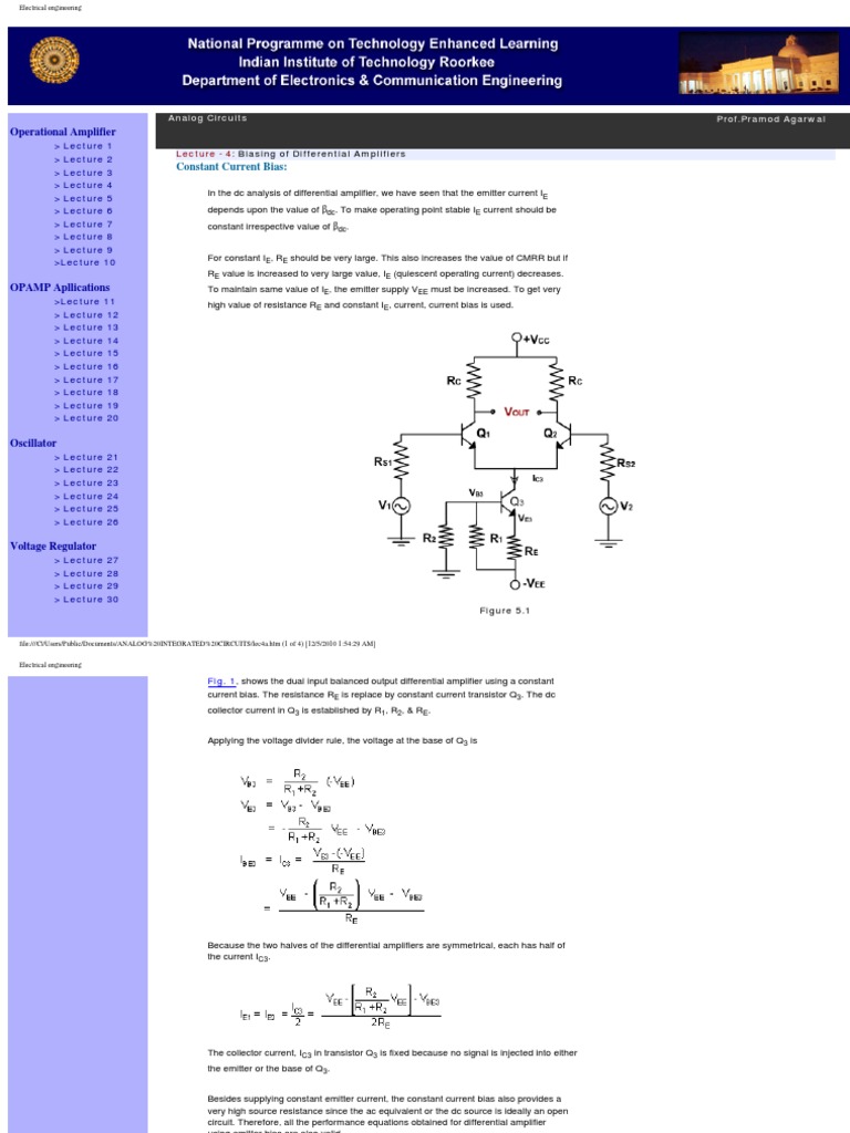 Lec1-10 Opamp | PDF | Operational Amplifier | Amplifier