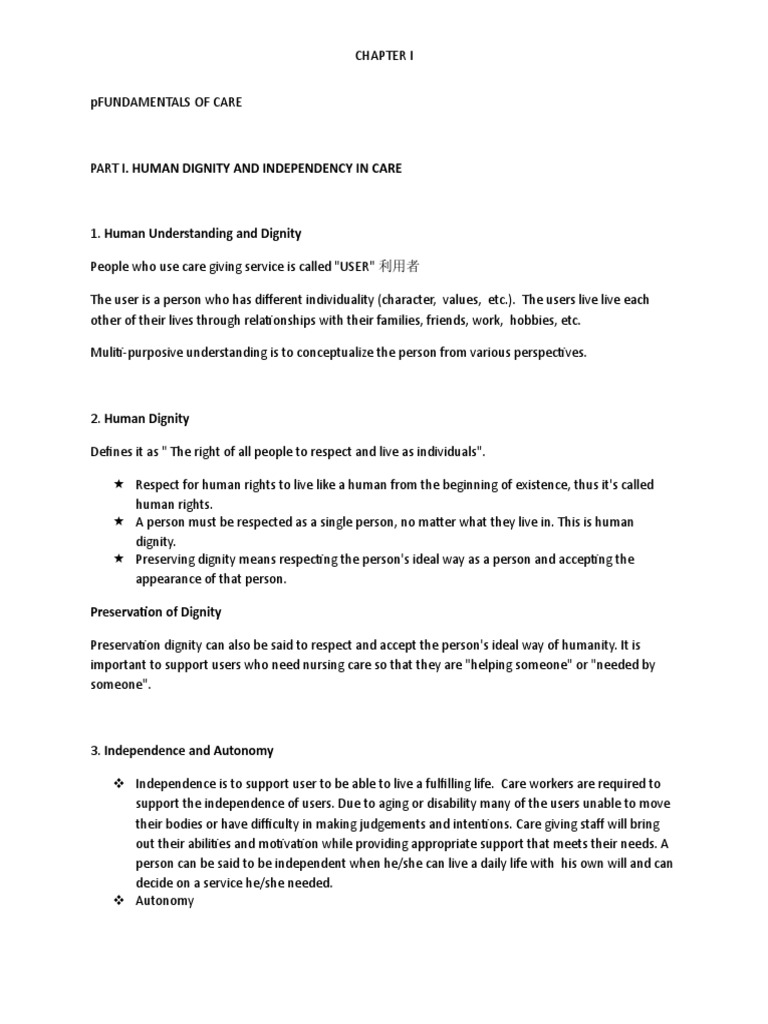 Fundamentals of Caregiving | PDF