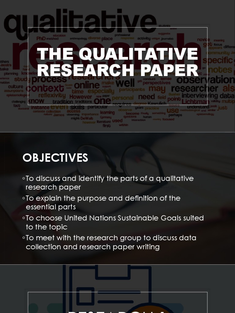 Parts of The Qualitative Research Vhuvhu | PDF