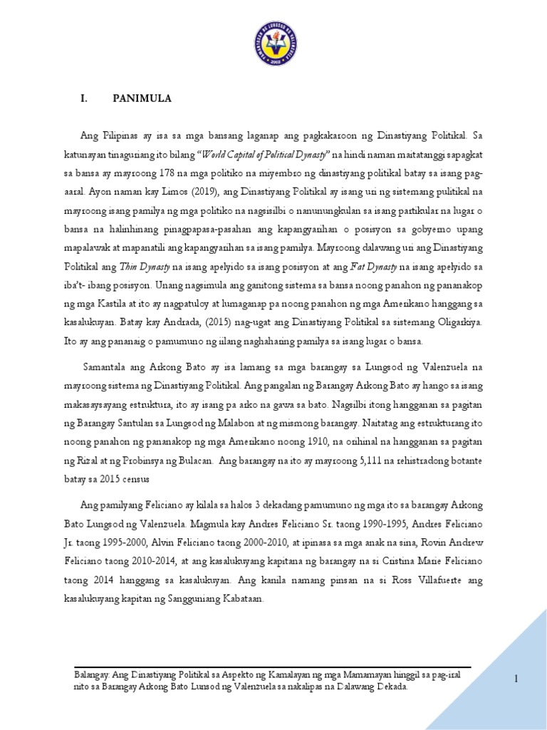 G8fil Balangay Chapter 1 Appendix | PDF