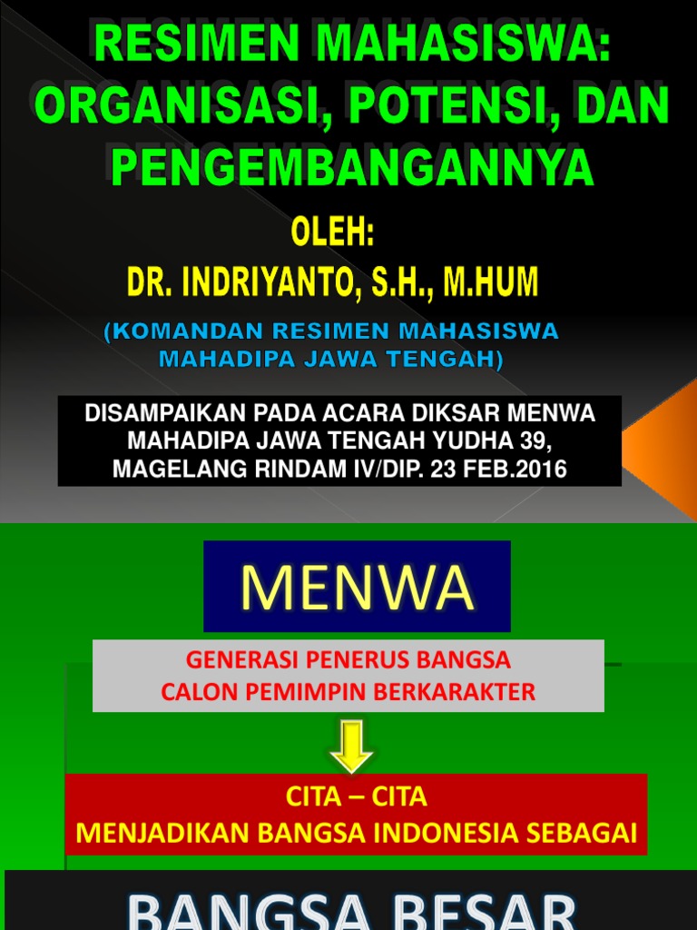 Ceramah DOS MENWA | PDF
