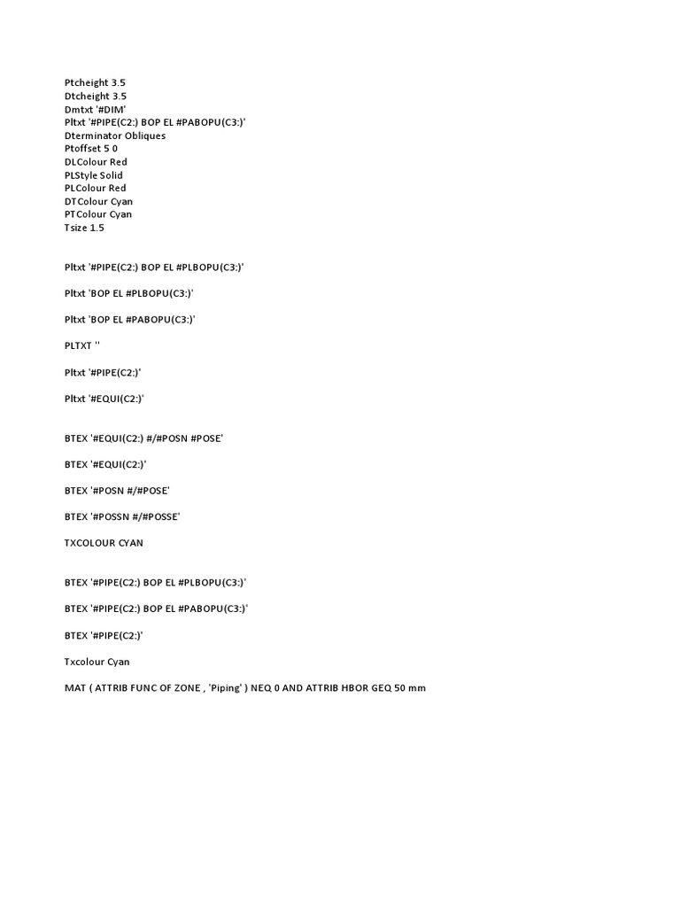 Pdms Draft Command Pdf Pdf
