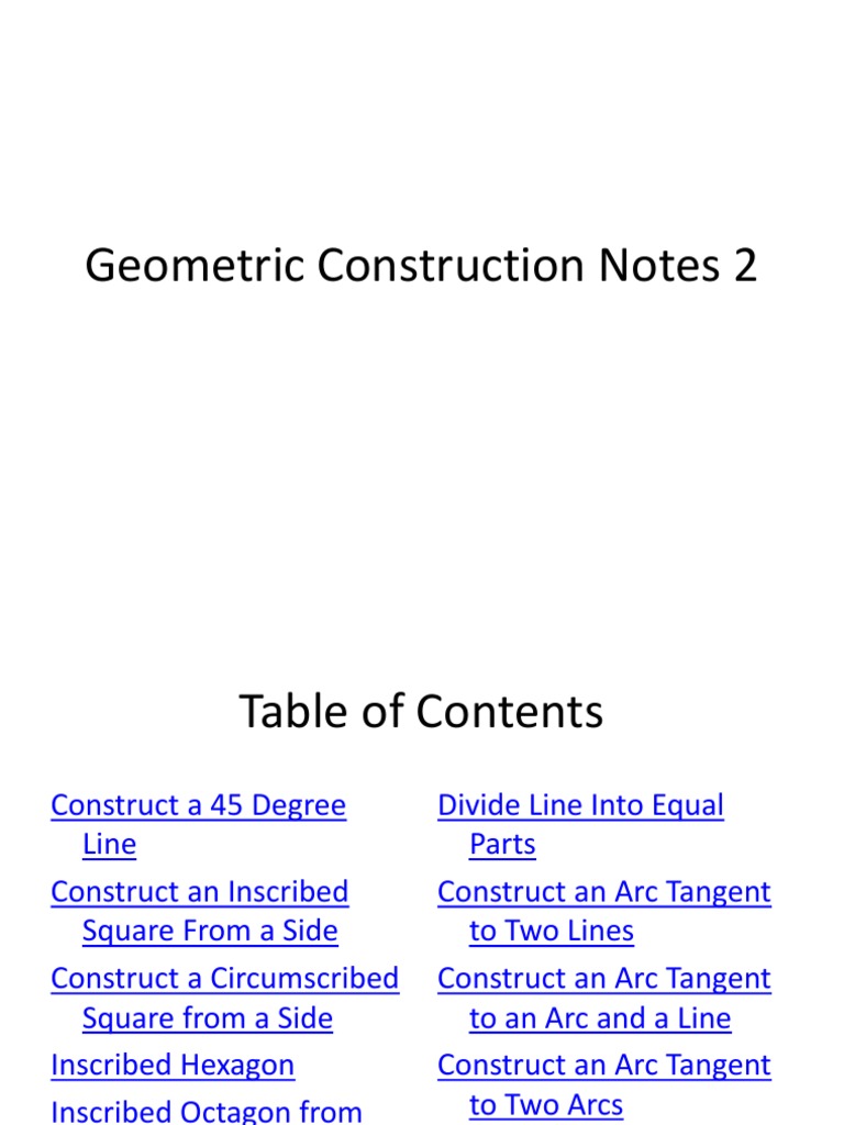 Geometrical Construction 3 | PDF