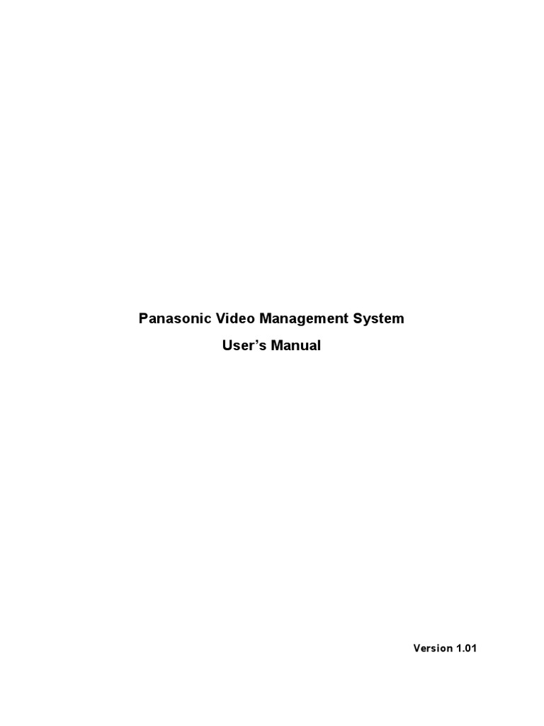 PVMS User's Manual V1.01 | PDF