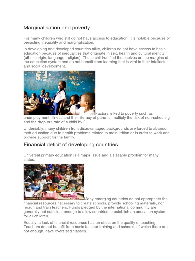 Marginalisation and Poverty | PDF | Wellness