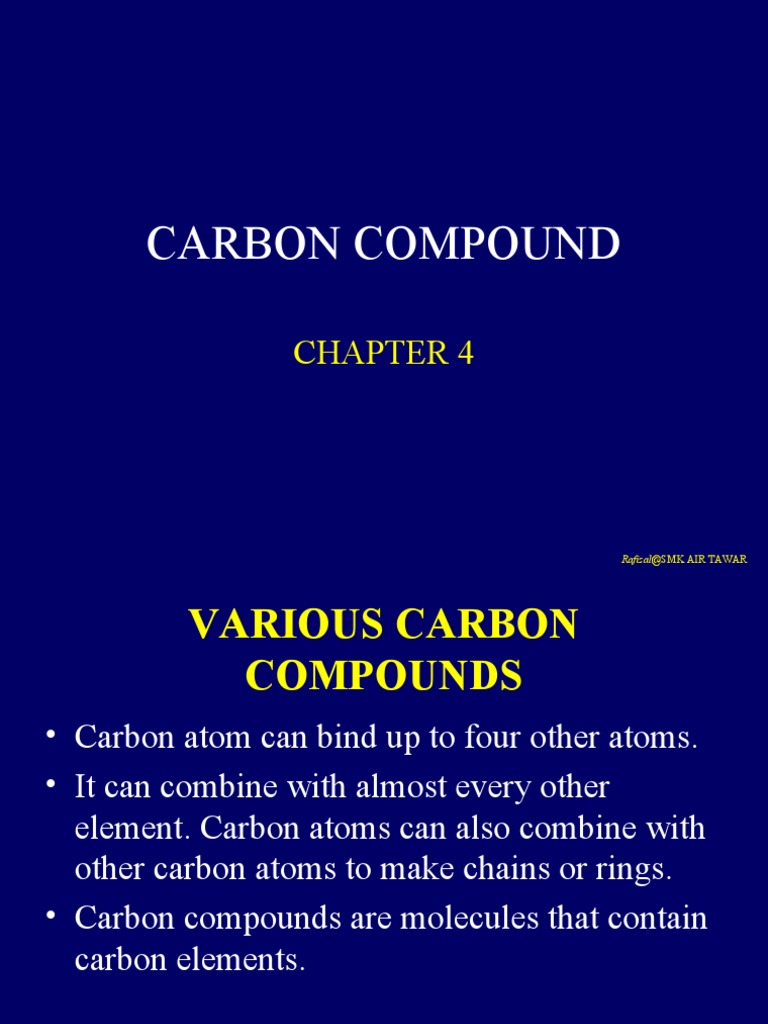 Carbon Compounds Explained | PDF | Fat | Ethanol
