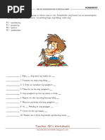 Salitang Magkatugma Worksheet | PDF