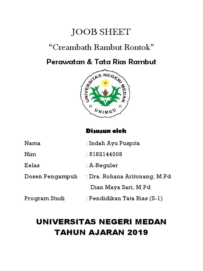 JOOB SHEET Creambath | PDF