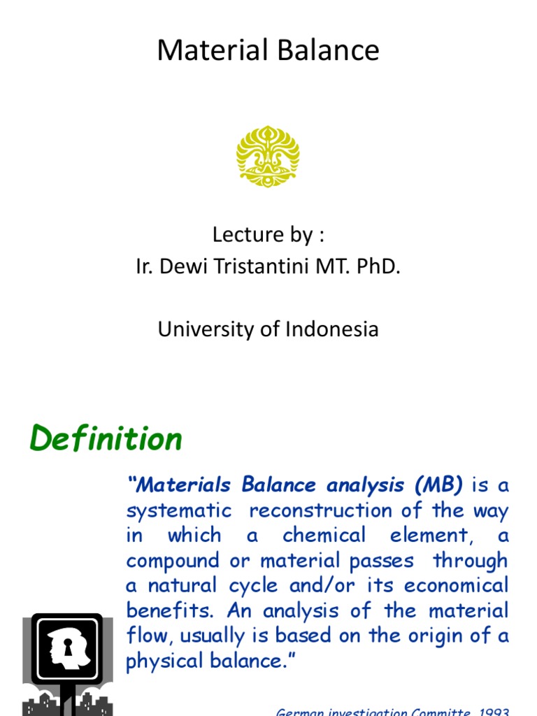 Lecture 5 (Mass Balance) | PDF