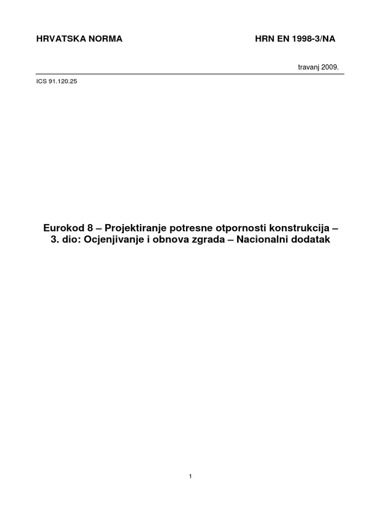 NHRN EN 1998-3 - NA - 1 | PDF