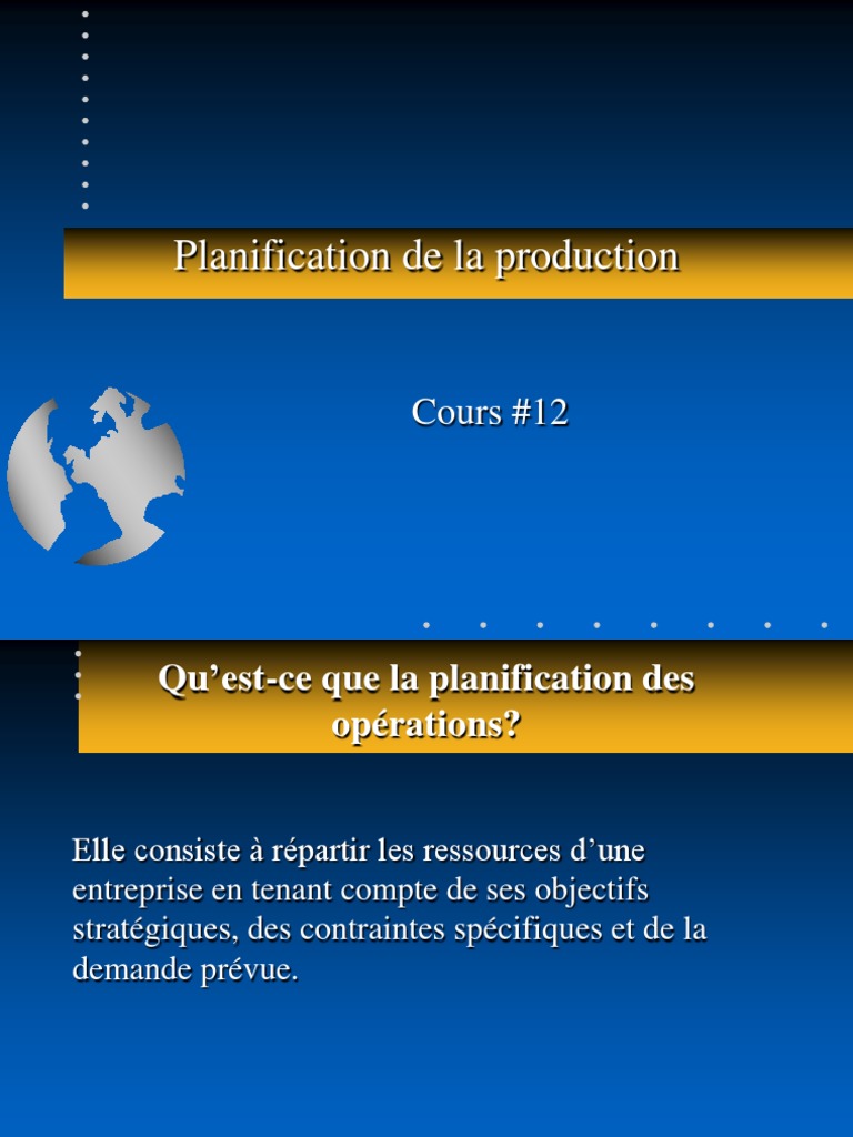 Planification | PDF