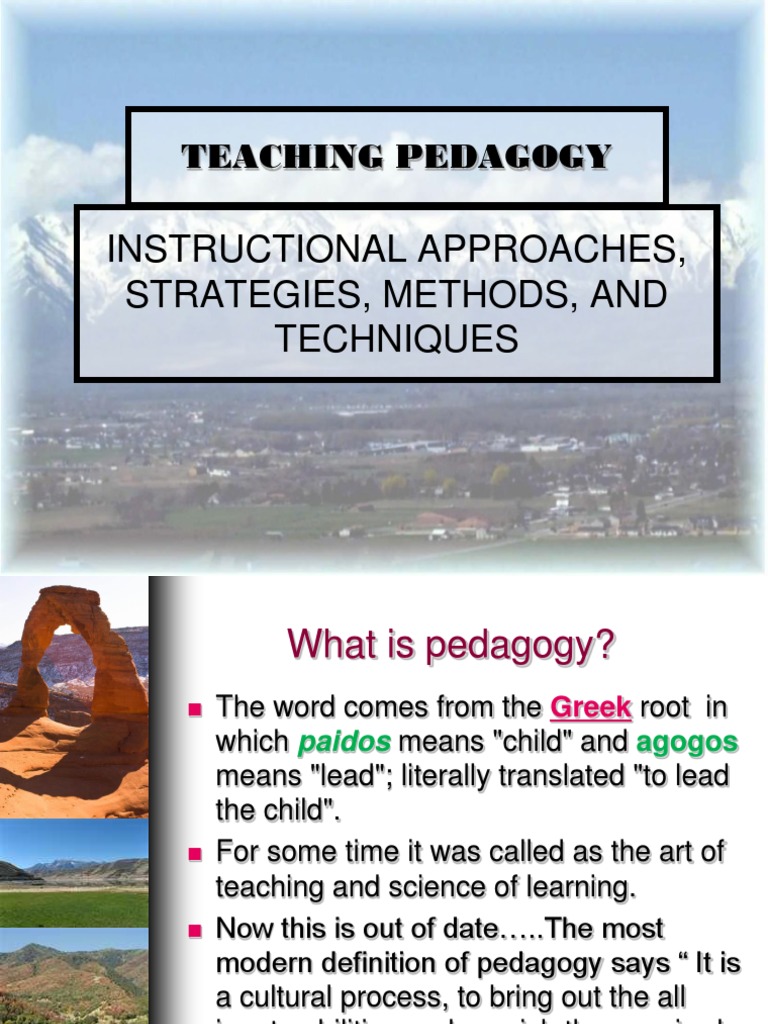 Understanding Teaching Pedagogy Methods | PDF